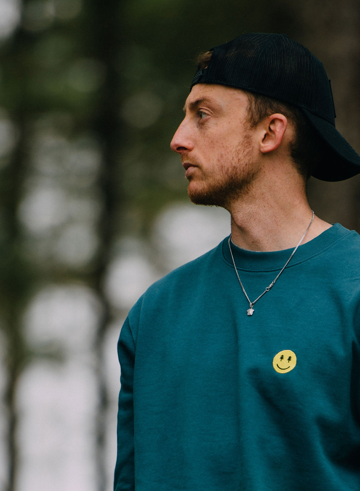 Happy Trees EMB Sweatshirt · Organic Embroidery Collection | Sutsu